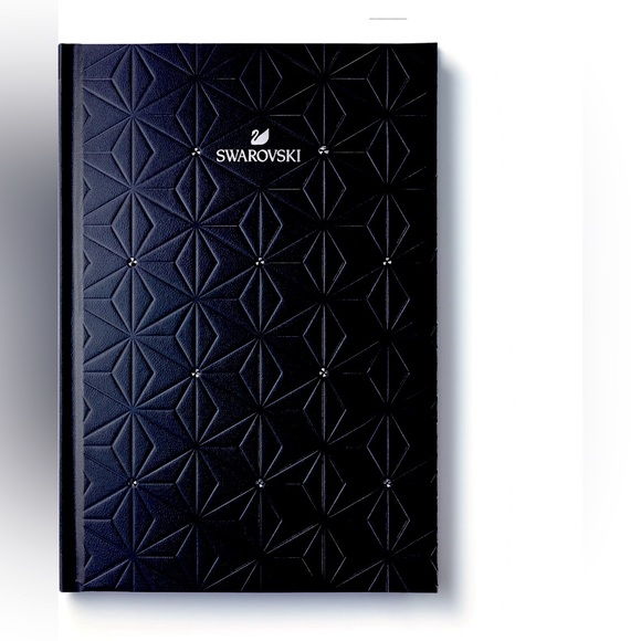 Swarovski | Office | Swarovski Black Facet Pattern Journal Notebook ...